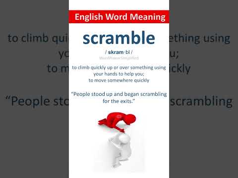 Word of the day | English meaning of scramble.
