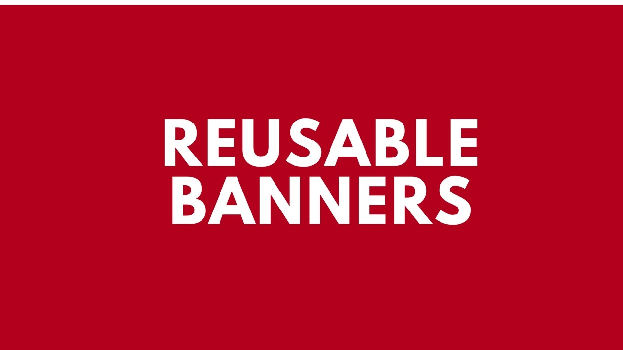 Reusable vinyl banners
