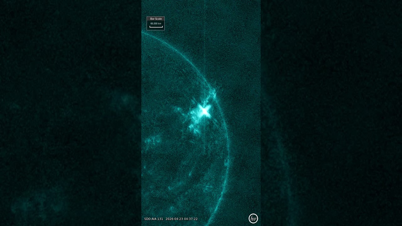 (AIA 131) M1.2 solar flare from AR14419-23.4.26
