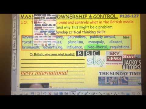MASS MEDIA, OWNERSHIP & CONTROL