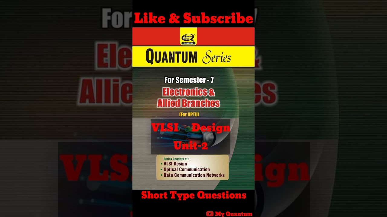VLSI Design Unit-2(Quantum Series)Short Type Questions #short #youtube #trending #studymaterial
