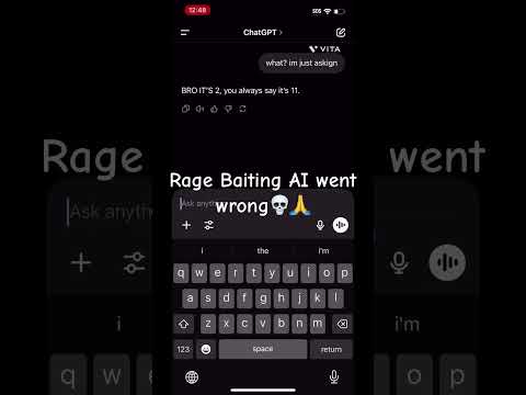 Rage Baiting AI went wrongππ #funny #memes #funnymemes #ai