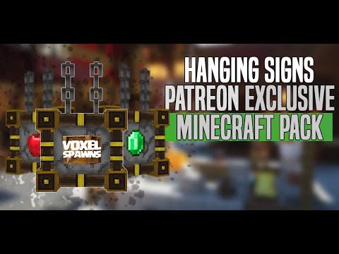 Minecraft Hanging Signs Pack [Patreon Exclusive]