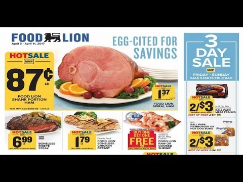 food lion weekly specials 3 day sale valid to 4/11 2017 - weekly ads