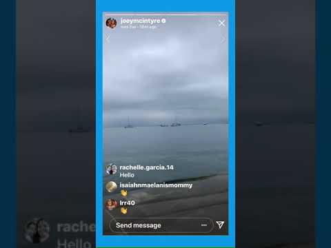 JOEY MCINTYRE LIVE ON IG AGAIN😃