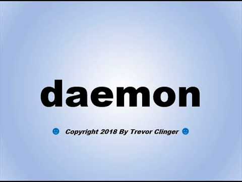 How To Pronounce daemon