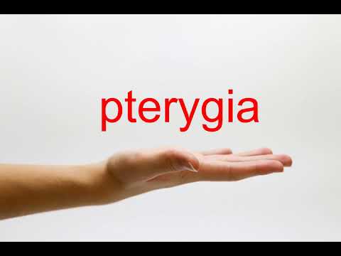 How to Pronounce pterygia - American English