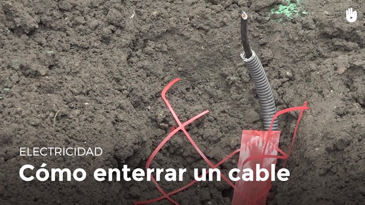 Cómo enterrar un cable eléctrico - Electricidad para principiantes ...