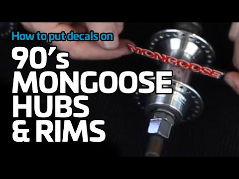 How to sticker up a set of Mongoose Hubs and Rims