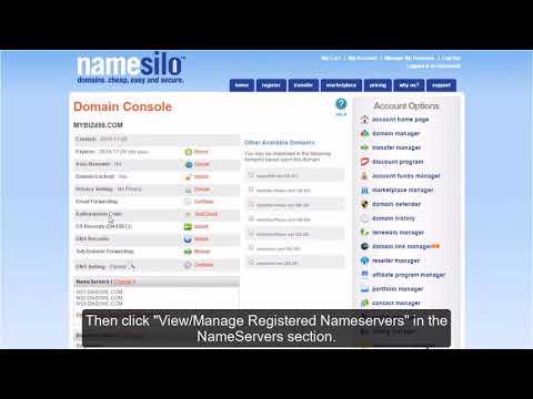 Private Label Nameservers - Namesilo