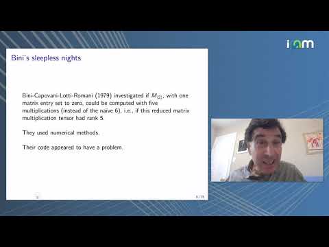 Joseph Landsberg: "Introduction to the Geometry of Tensors (Part 2/2)"