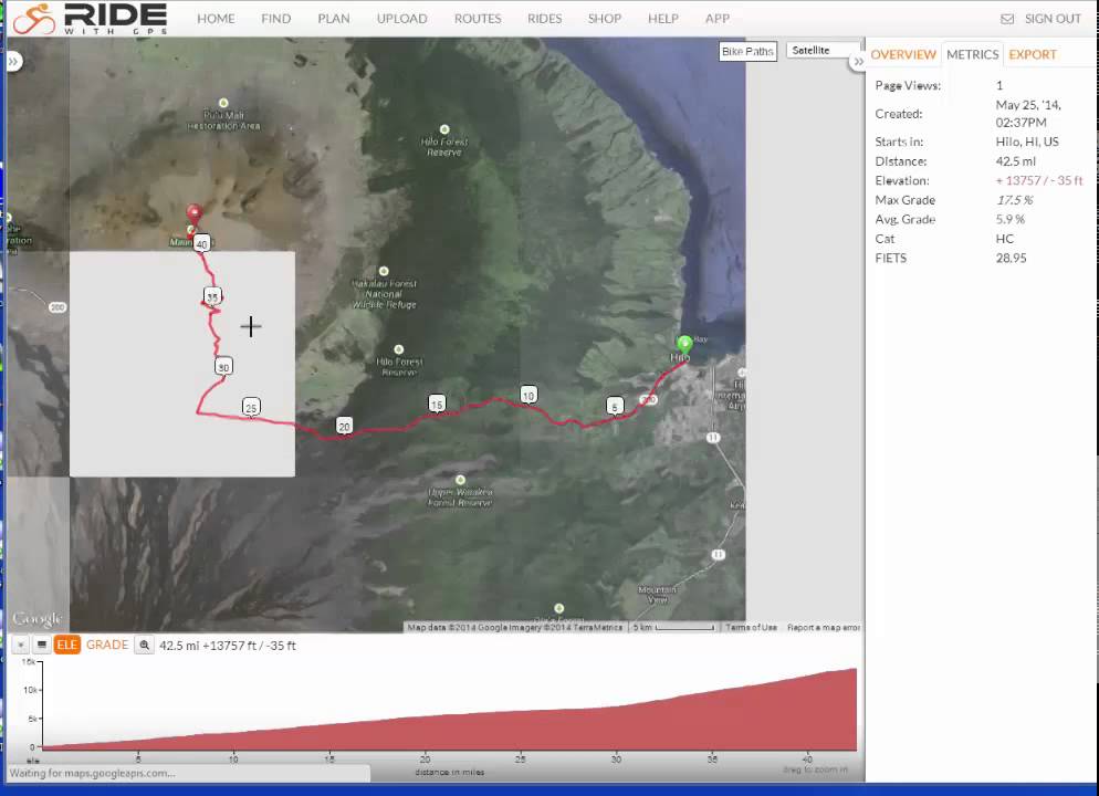 RideWithGPS Interactive Route Map Tutorial