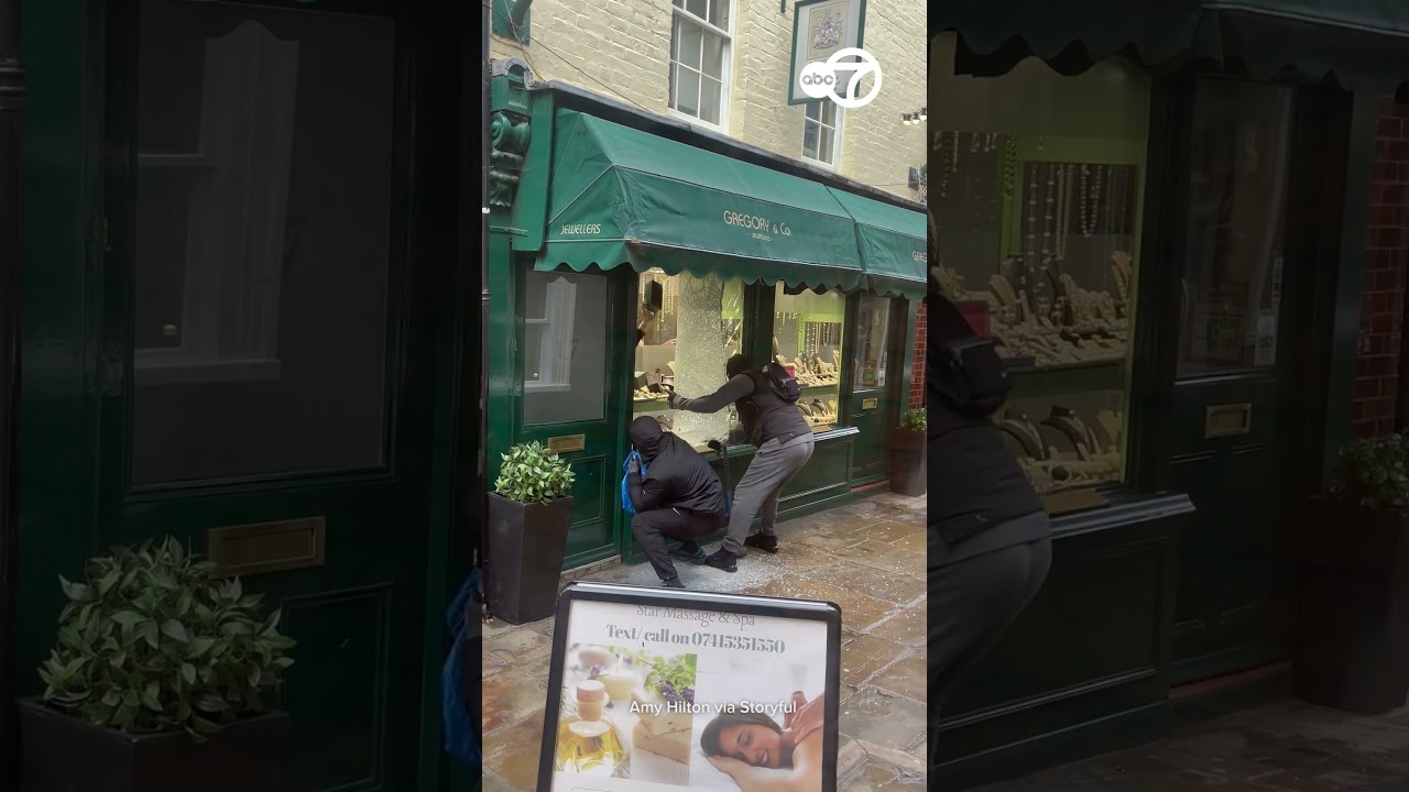 Robbers Smash London Jeweler's Window With Sledgehammer in Brazen Daytime Attack