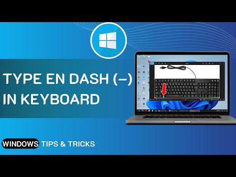 How To Type En Dash (–) In Keyboard