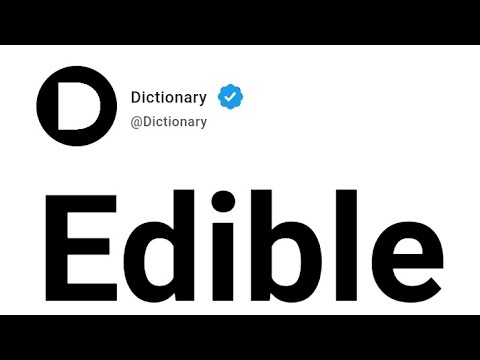 Edible Meaning In English
