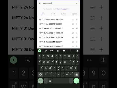 Option chain trading through IIFL Securities app