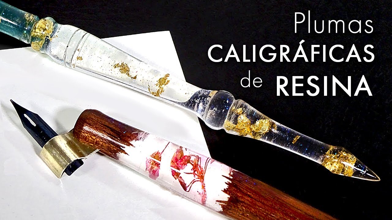 Cómo hacer PLUMAS de RESINA y MADERA ✅ ¡Haz tus propias plumas caligráficas! | ResinPro
