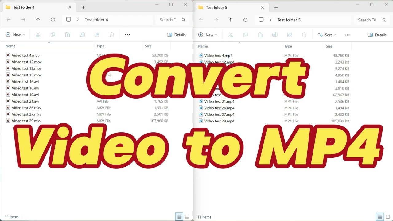 How to batch convert any video files to MP4 format?