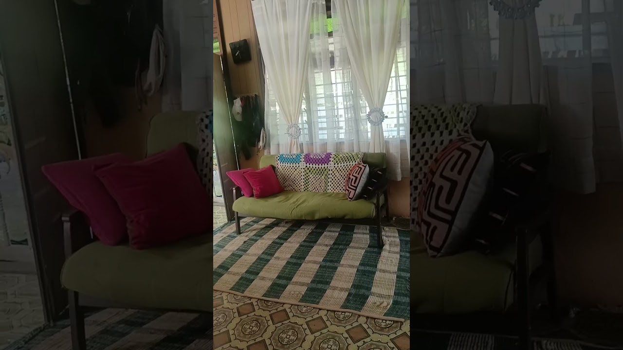 siap Kemas Ruang Tamu..Ruang Menonton.. Beranda Rumah Kampung 🏡🏠#junglehouse#rumahkampung