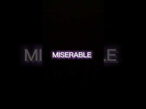 MISERABLE meaning with an example#english#ielts#learn#learning#wordswithmeaning#words#growth#meaning