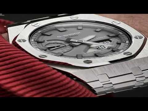 For G-SHOCK GA2100/GA2110 GAB2100 gen4 Stainless Steel Case Bezel Rubber Strap Replacement Mod Refit