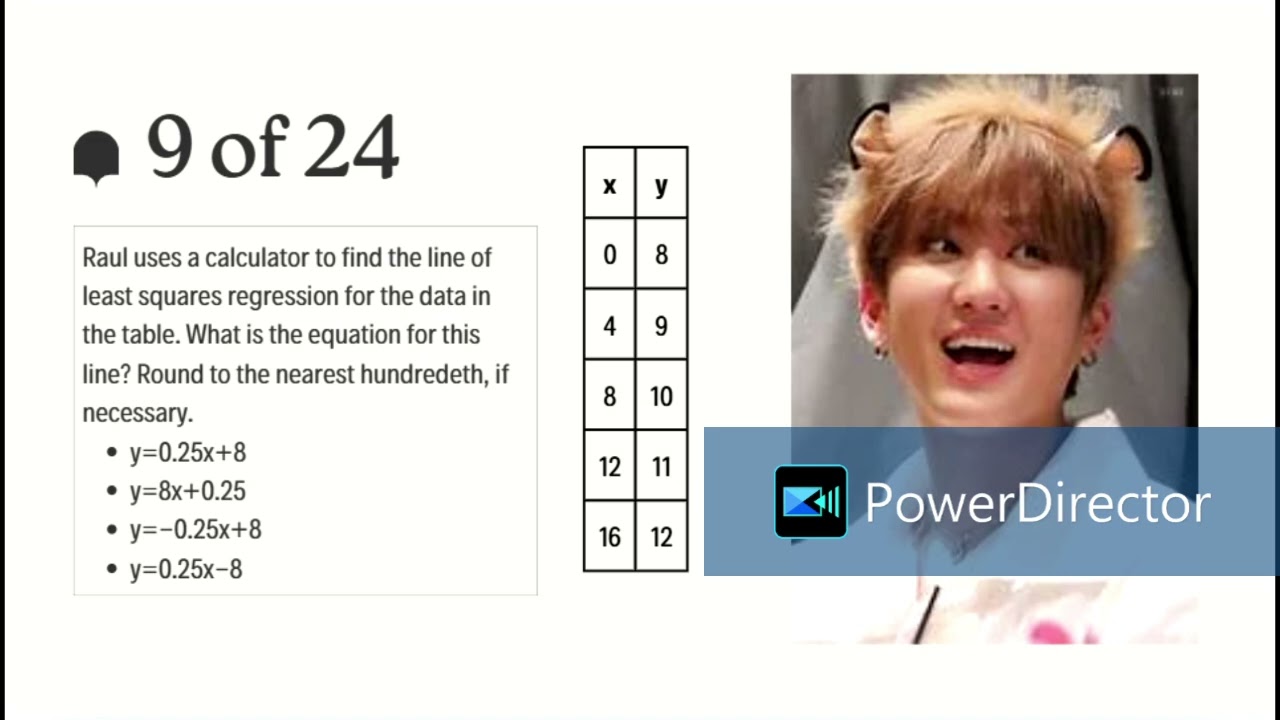 Bivariate Data Sets Practice Test (Math with Mom Bawb)