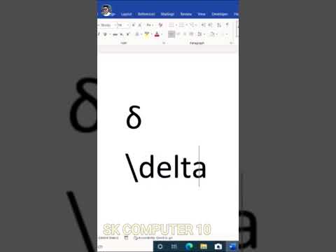 How To Create Delta Symbol In Word #viralvideo #minecraft
