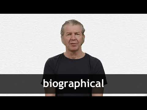 BIOGRAPHICAL definition and meaning | Collins English Dictionary