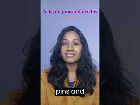 English in a minute | Idiom - To be on pins and needles #speakenglish