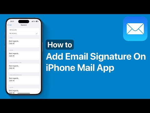 How To Add An Email Signature In Mail App On iPhone 16
