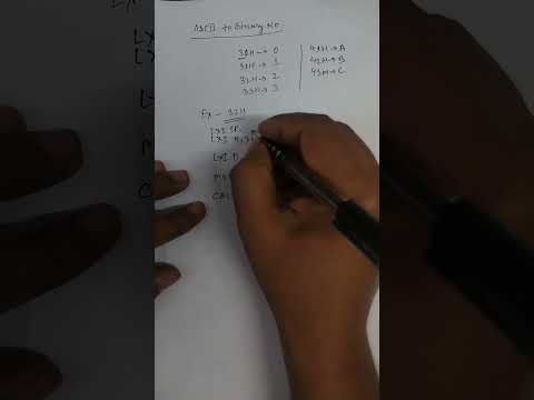Program for ASCII to Binary conversion