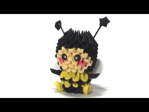 3D origami bee kid | The Secrets of Origami