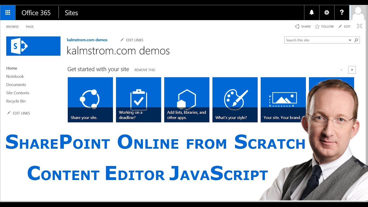 SharePoint Content Editor Web Part 4 - with JavaScript