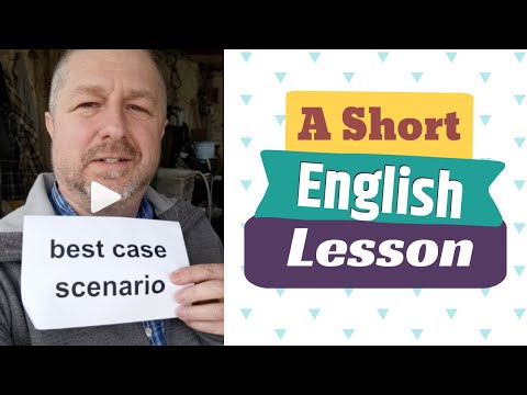 Meaning of BEST CASE SCENARIO and WORST CASE SCENARIO - A Short English Lesson with Subtitles