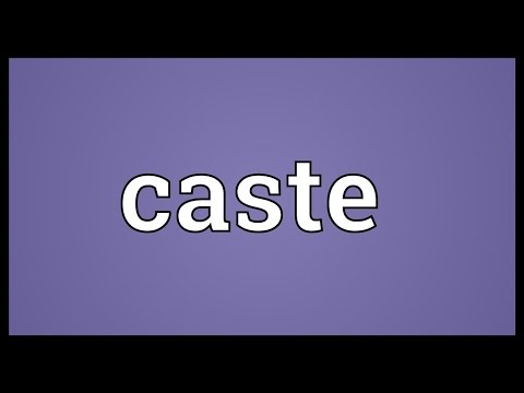 Caste Meaning