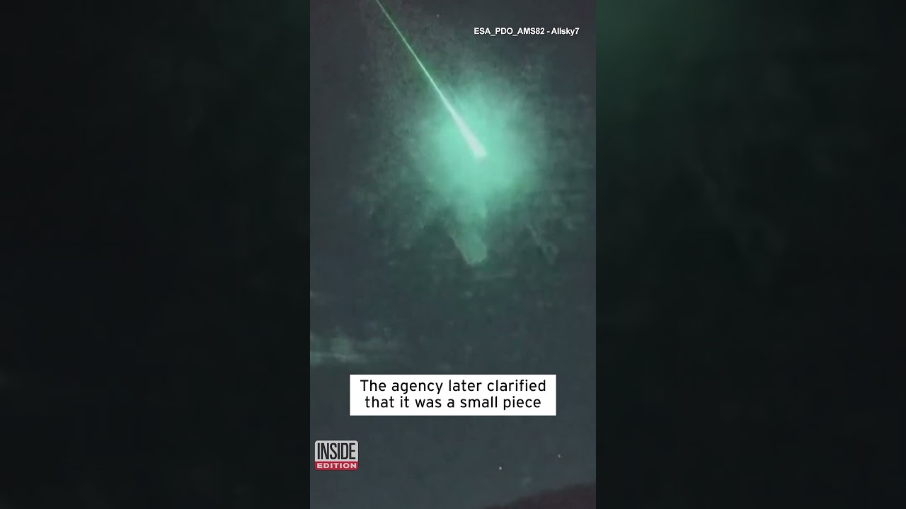 Comet Lights Up Sky Over Spain and Portugal #shorts