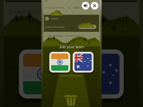 Google Mini Cup Game 2023 | IND vs AUS | ICC Men's Cricket World Cup 2023 #shorts