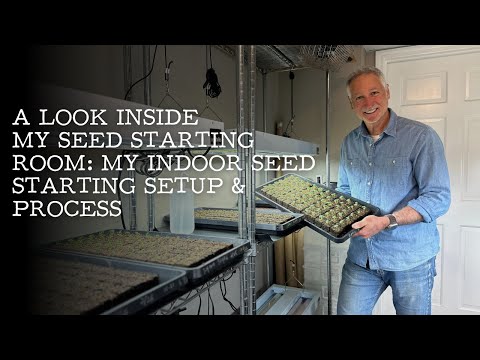 A Look Inside My Seed Starting Room | My Indoor Seed Starting Setup & Process