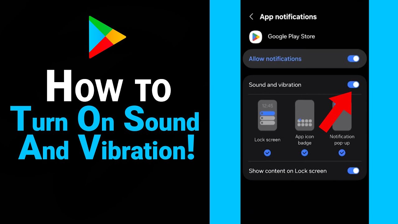 How to Turn On Sound And Vibration on Google Playstore [NEW]