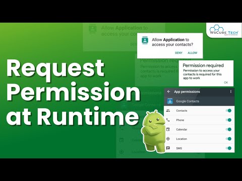 Learn How to Request a Run Time Permission for Risky Permission Android Kotlin Tutorial - Mind ...