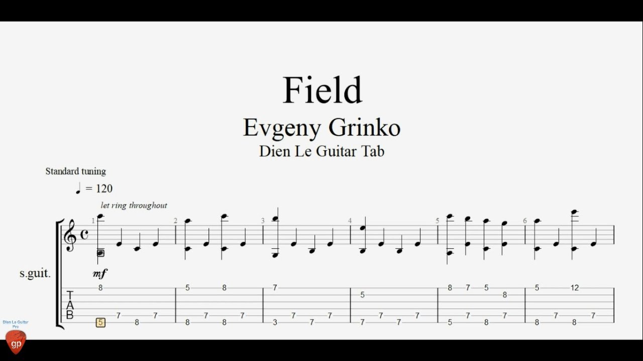Field - Guitar Tutorial + TAB
