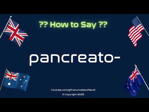 🩺🫁 How to Pronounce Pancreato-? (CORRECTLY) | Pronunciation Planet