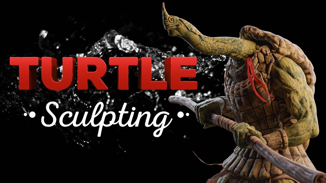 Turtle Character Sculpting - Blender Timelapse
