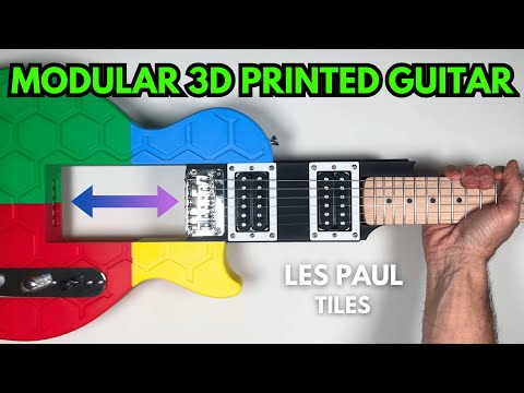 3D Printed Modular Les Paul Guitar – Full Build!