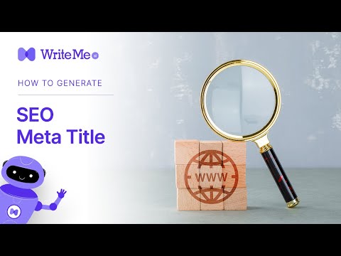 Improve Your Website's SEO Using WriteMe.ai SEO Meta Title Generator