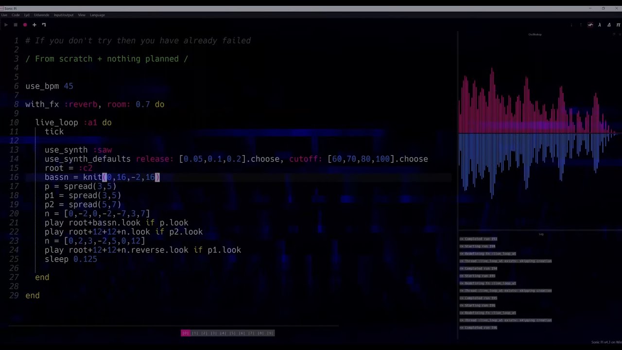 230605 Live Coding With Sonic Pi Og Hydra Yt Live Stream Performances Streams And Live Coding