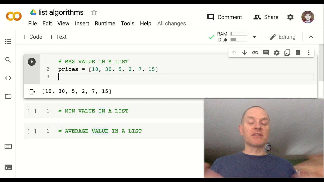 max value in a list - python