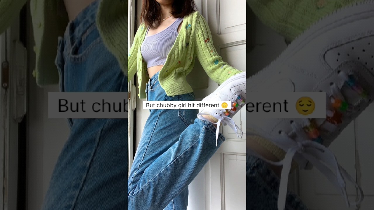 Chubby girl 🥰💗 #slim #chubby #girl #shorts