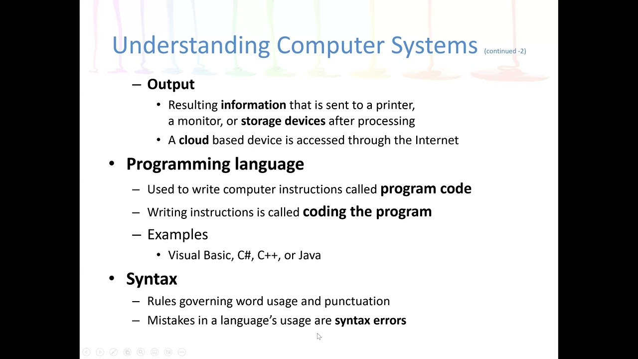 Programming Logic and Design Lecture 1-1: An Overview of Computer Systems (Hardware and Softwrae)