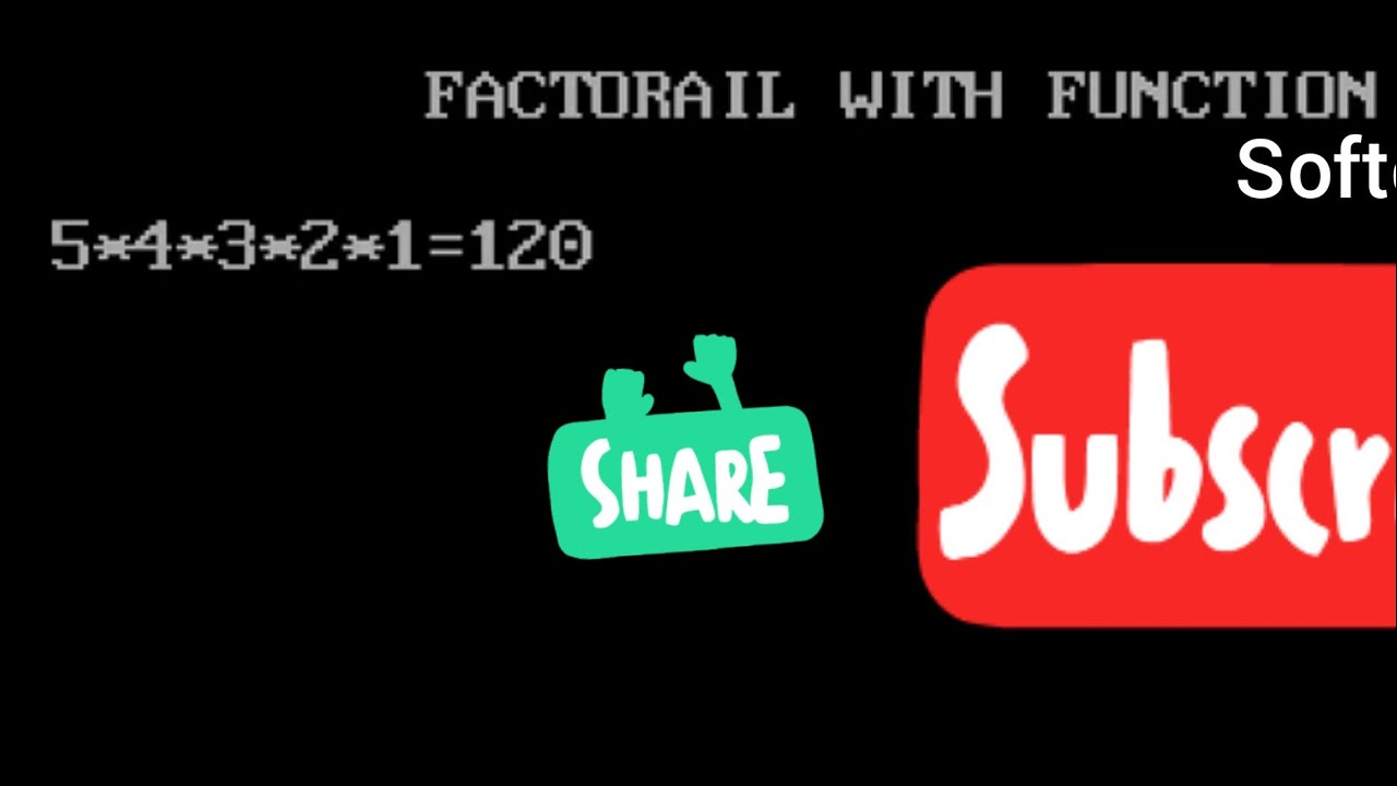 function Factorial c language user defined